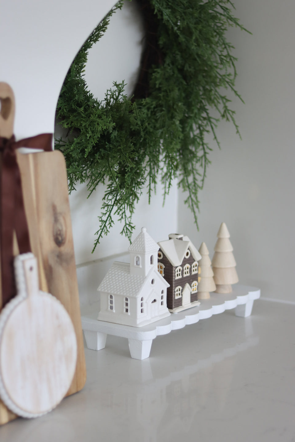 LED Christmas house - brown | Pretty Little Home