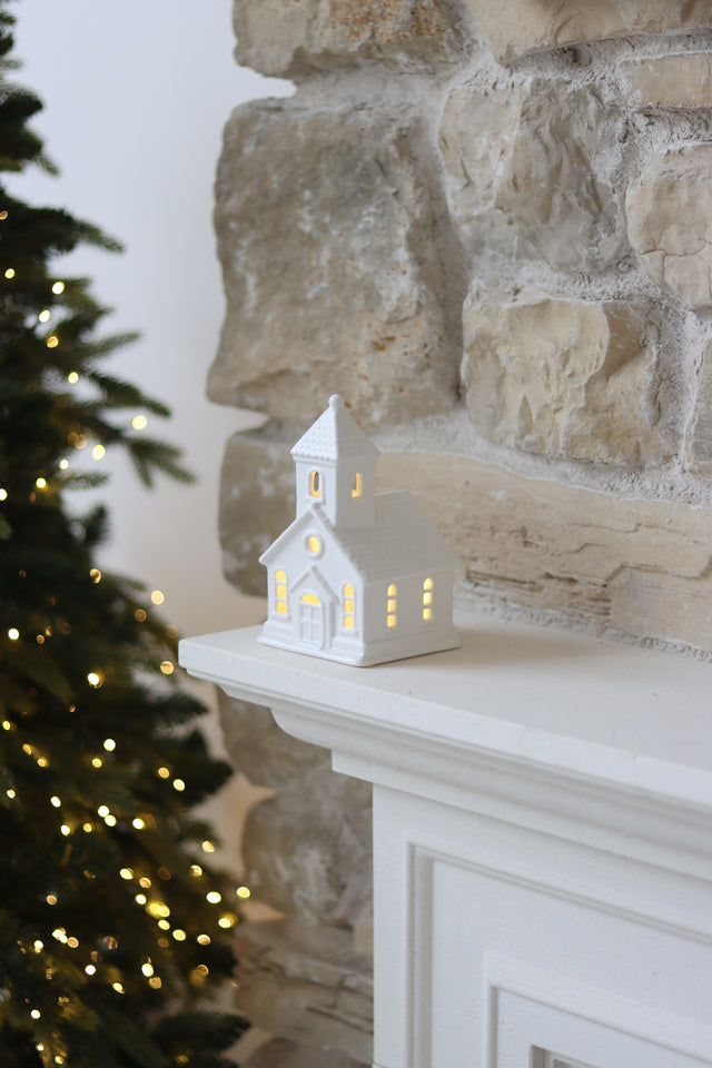 Ceramic Church - LED | Pretty Little Home